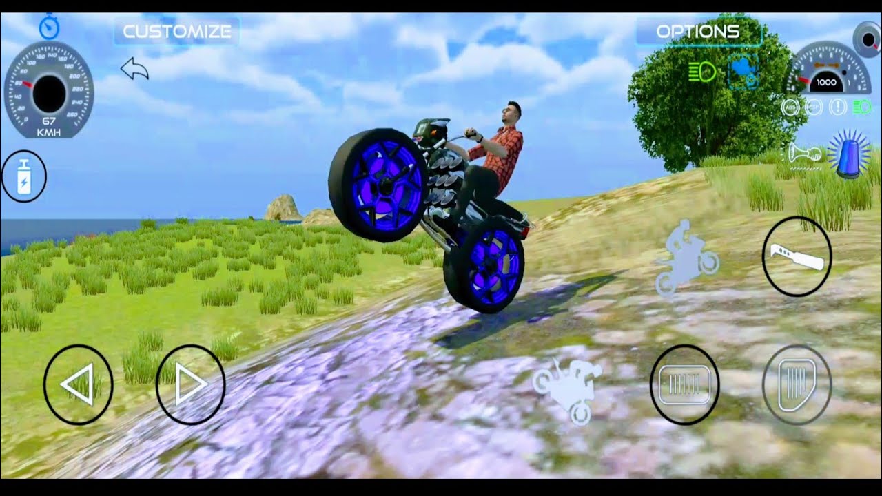 New Splendor Plus Indian Desi Bike Stunt Mod Gameplay Video | #gaming ...