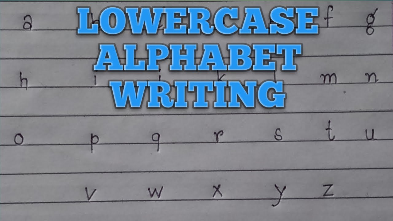 Handwriting practice:Writing printed small letter for children|Alphabet ...