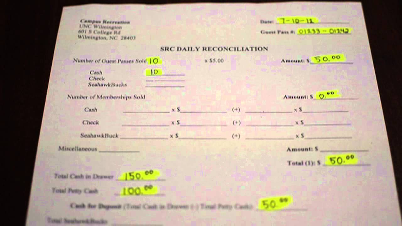 Shift Report Reconciliation - YouTube
