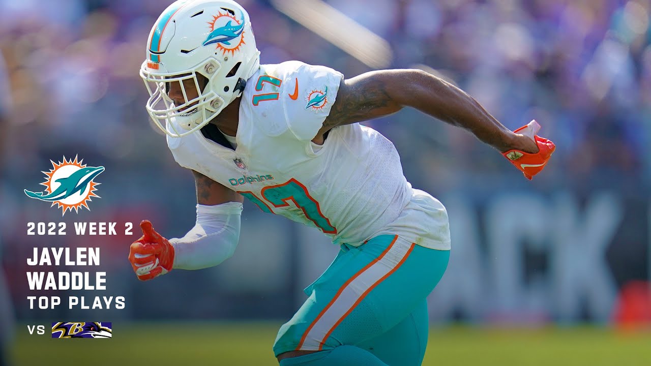 Every Jaylen Waddle Catch against Ravens | Week 2 - YouTube