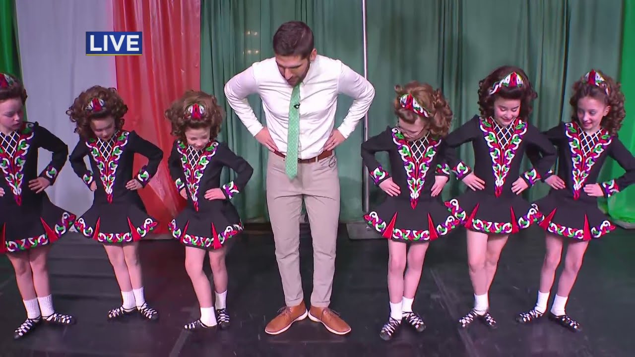 Reporter Adam Duxter attempts Irish dance - YouTube