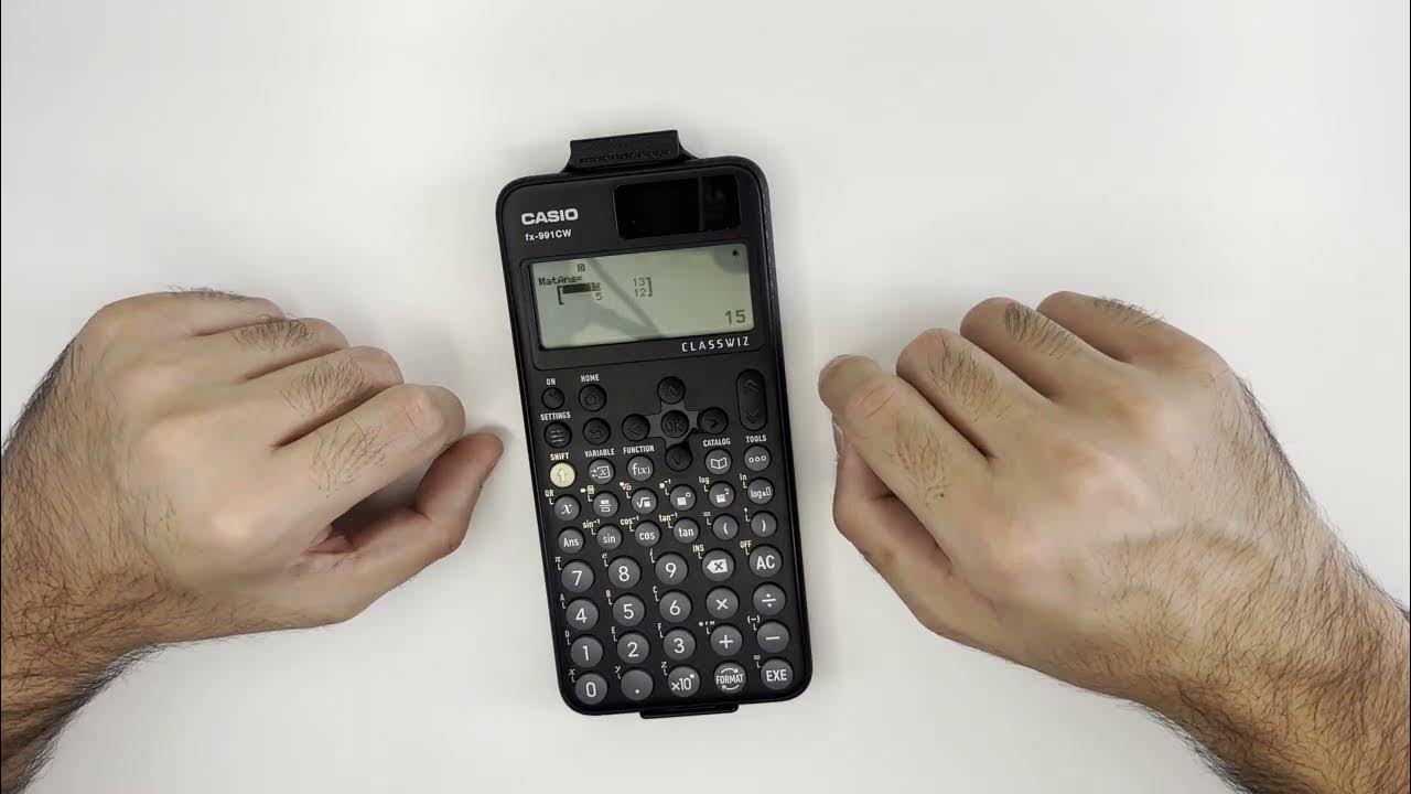 How to Master Matrix Calculations with the CASIO fx-991CW - YouTube