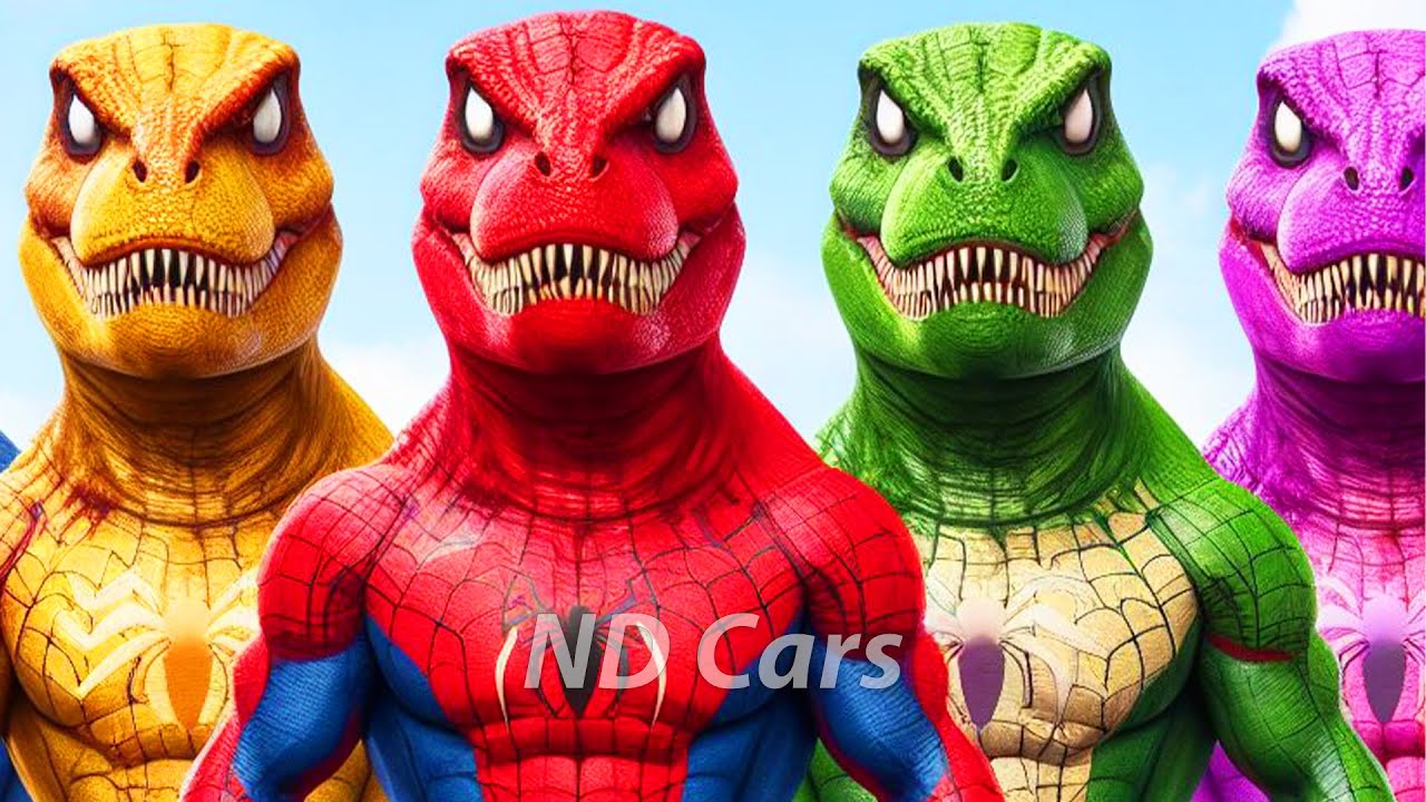 Spider-Man Deadpool T-rex Jurassic World evolution 2 T-Rex Iron Man ...