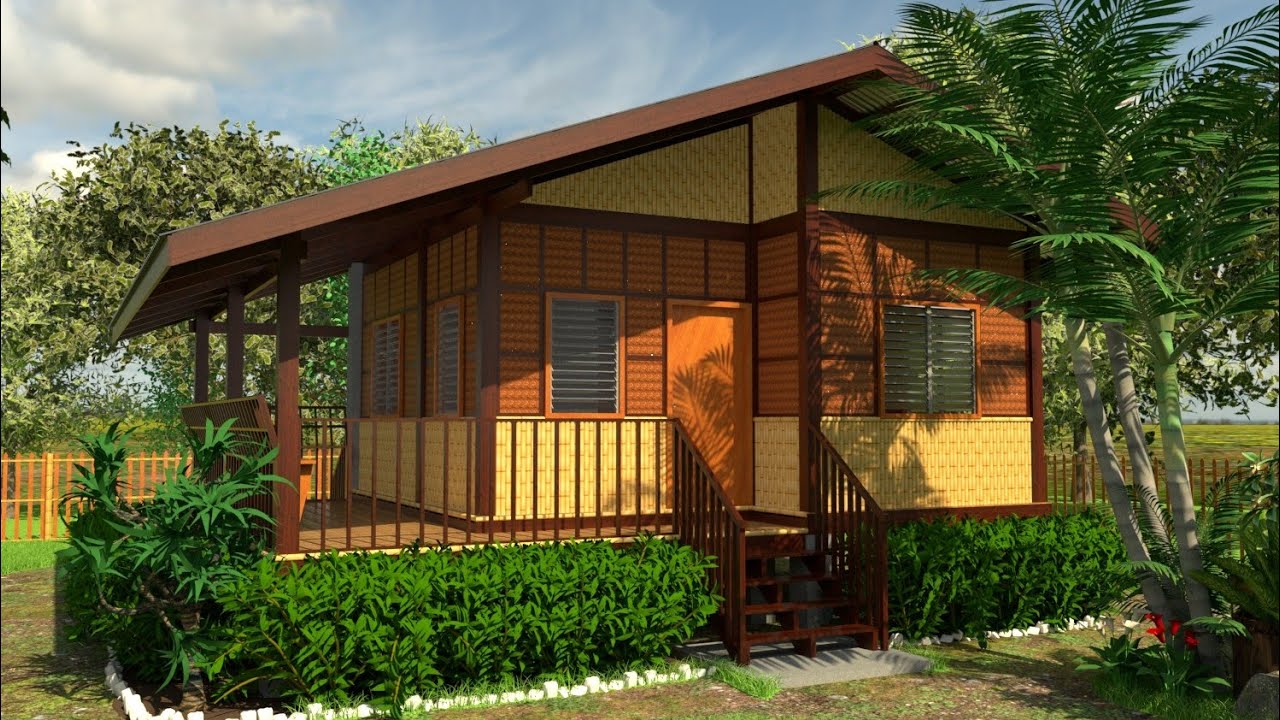 House Design: (6mx6m) 2 bedroom, half bamboo, half amakan bahay kubo ...