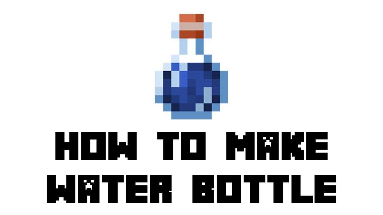 Minecraft: How to Make Water Bottle - YouTube