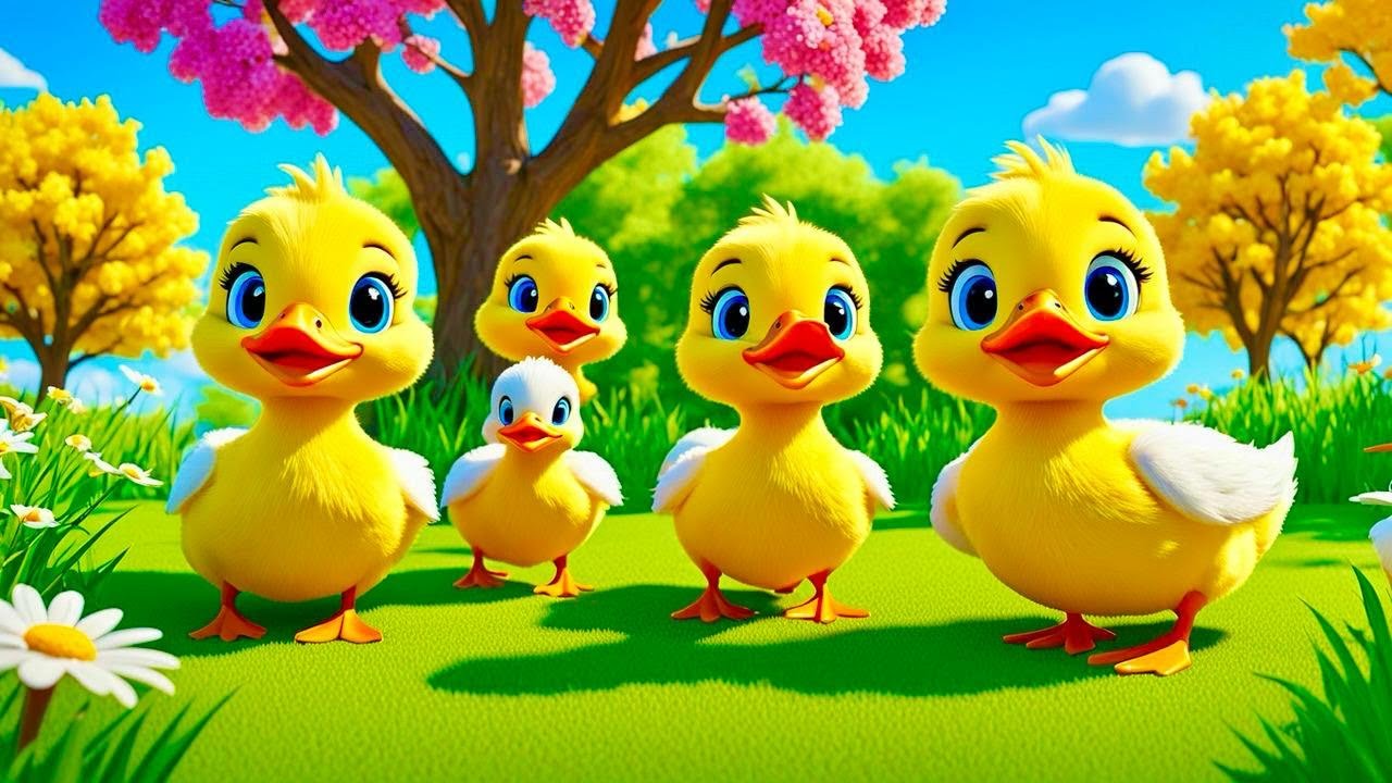 Five Little Ducks | Nursery Rhyme for Kids | Sing Along with Five ...