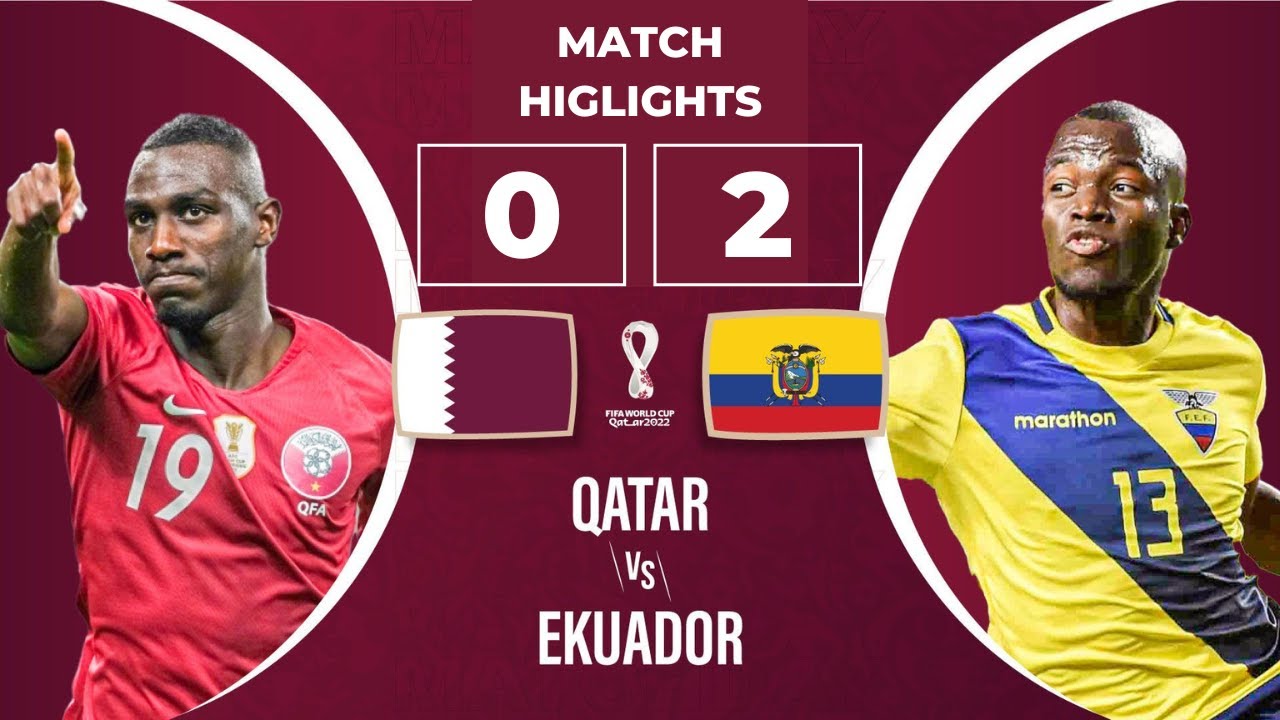 Qatar vs Ecuador 0-2 Match Highlights & All Goals Enner Valencia | FIFA ...