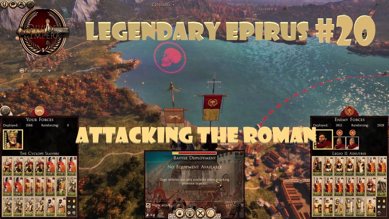 TW Rome 2 - DeI: Epirus Legendary #20 - Attacking the Roman - YouTube