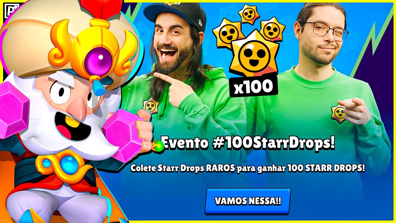o Brawl Stars SURPREENDEU!!! 100 STARR DROPS de graça no NOVO EVENTO ...