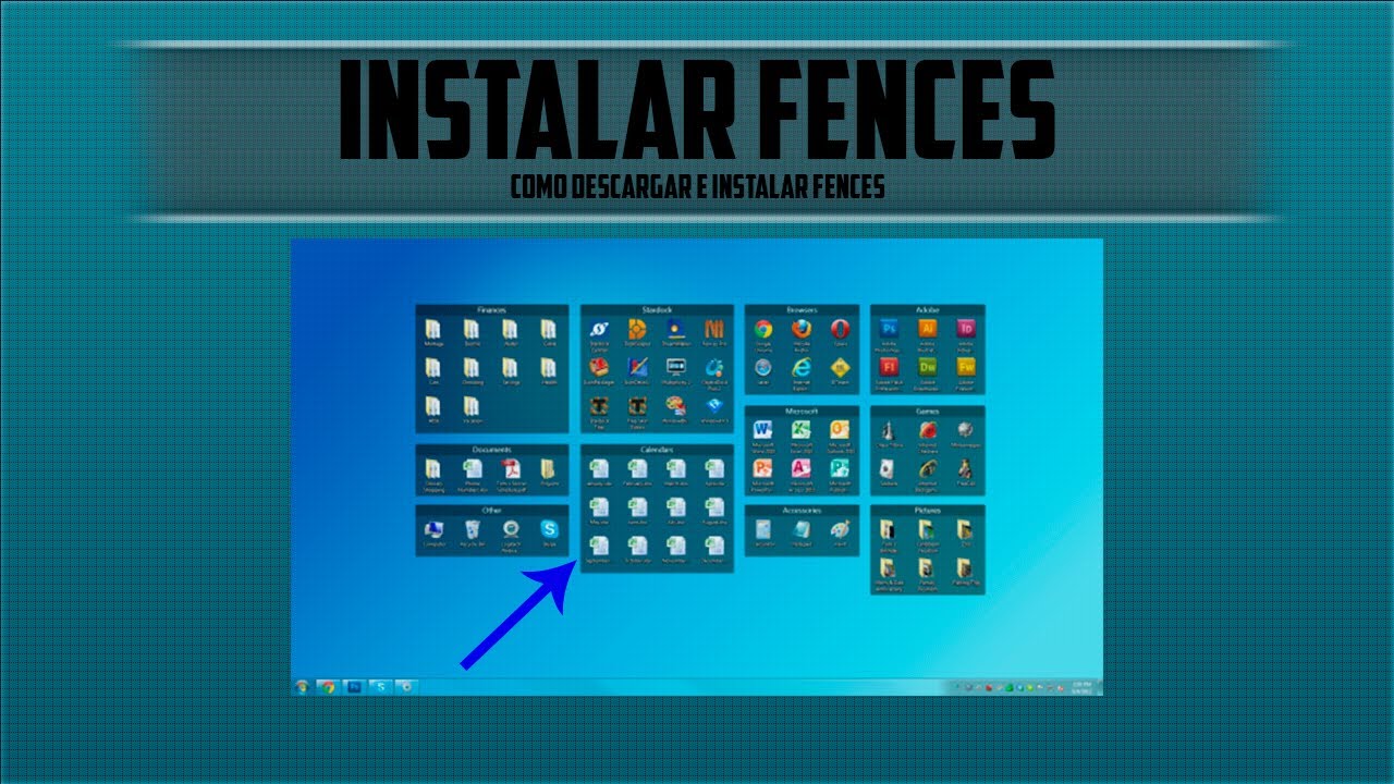 como descargar e instalar Fences - YouTube