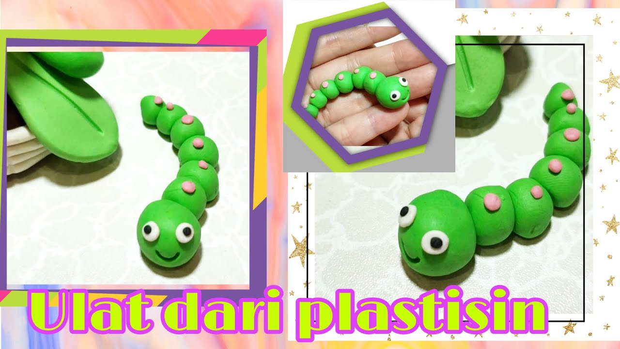 Cara membuat hewan dari plastisin, membuat ulat dari plastisin ...