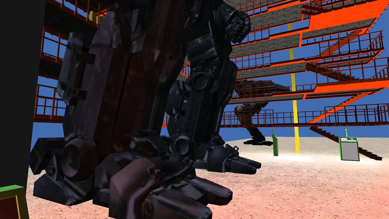 Mercpedia Mech Bay - Improved colliders and walkable gantry. - YouTube