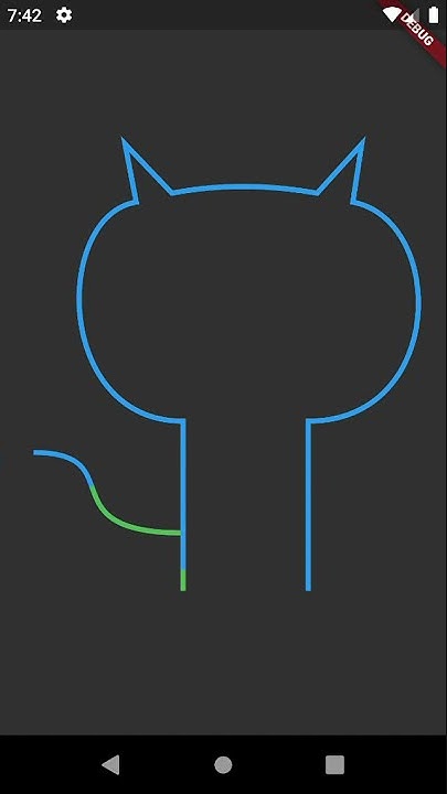 Animated Github Logo In Flutter Link In Des Shorts Flutter Flutterdev Youtube 