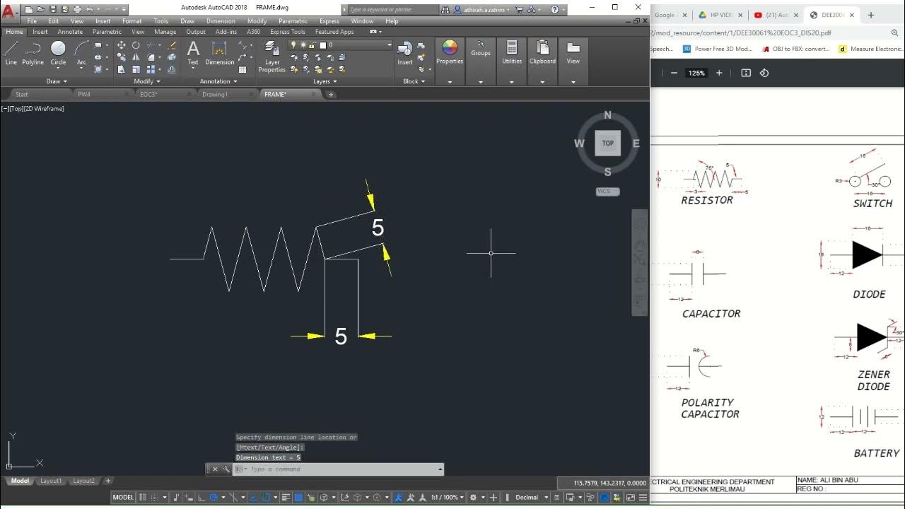 DEMO EOC3 COMPUTER AIDED ELECTRICAL DRAWING - YouTube