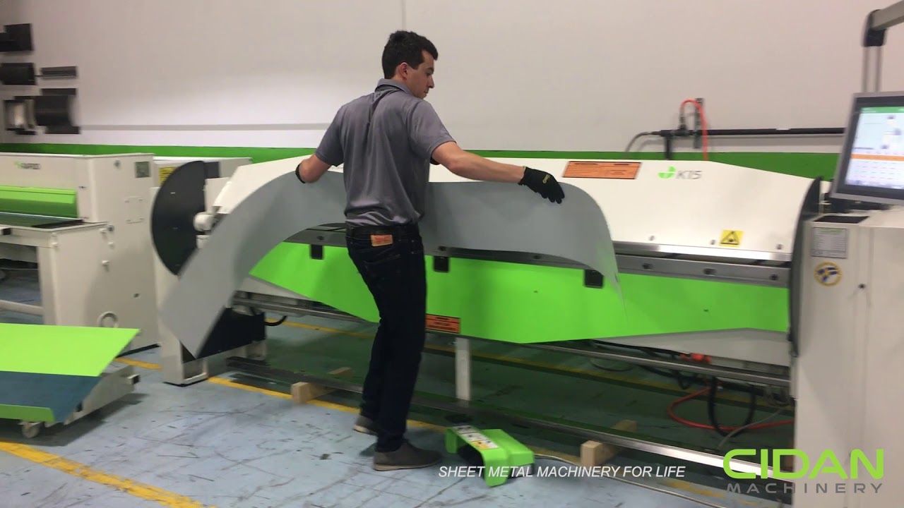 CIDAN Machinery - One person setup working efficiently with flat sheets - YouTube