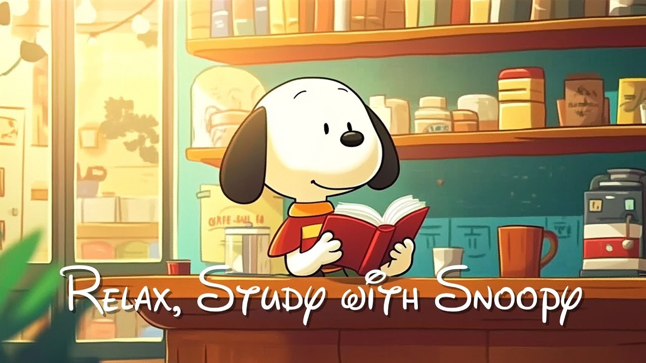 Snoopy Cafe - Jazz Playlist to study//relax//loosen up like Snoopy ...