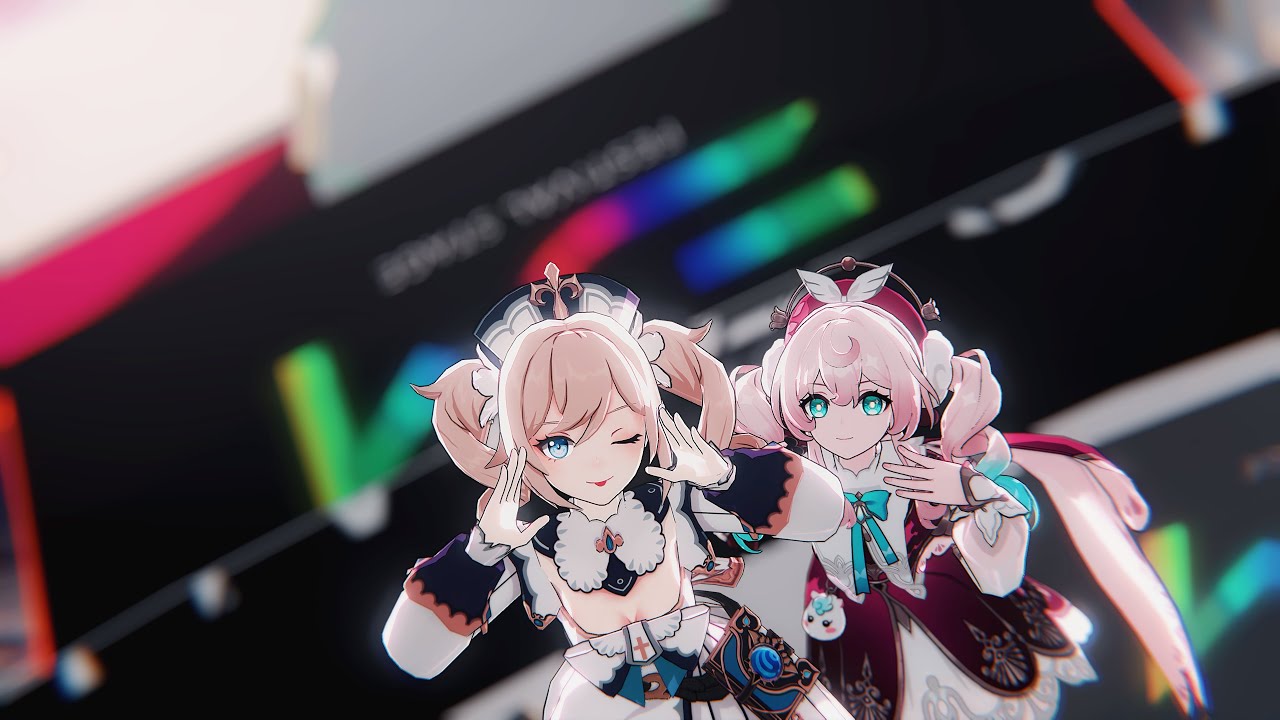 【Genshin Impact MMD／Honkai: Star Rail MMD】Barbara x Hyacine【III / 宝鐘マリン ...