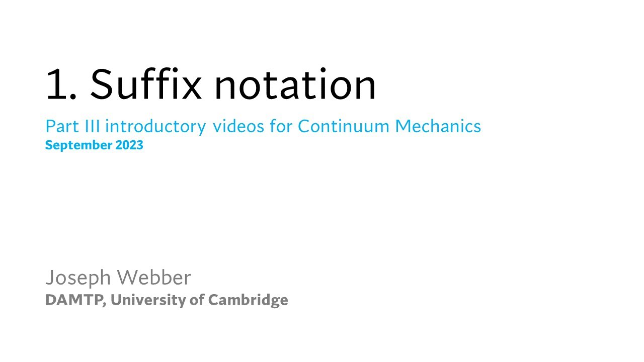 1. Suffix notation - YouTube
