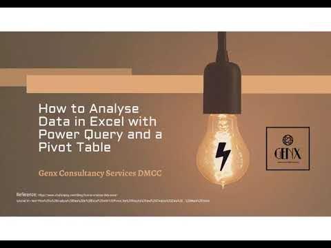 How to Analyse Data in Excel with Power Query and a Pivot Table - YouTube