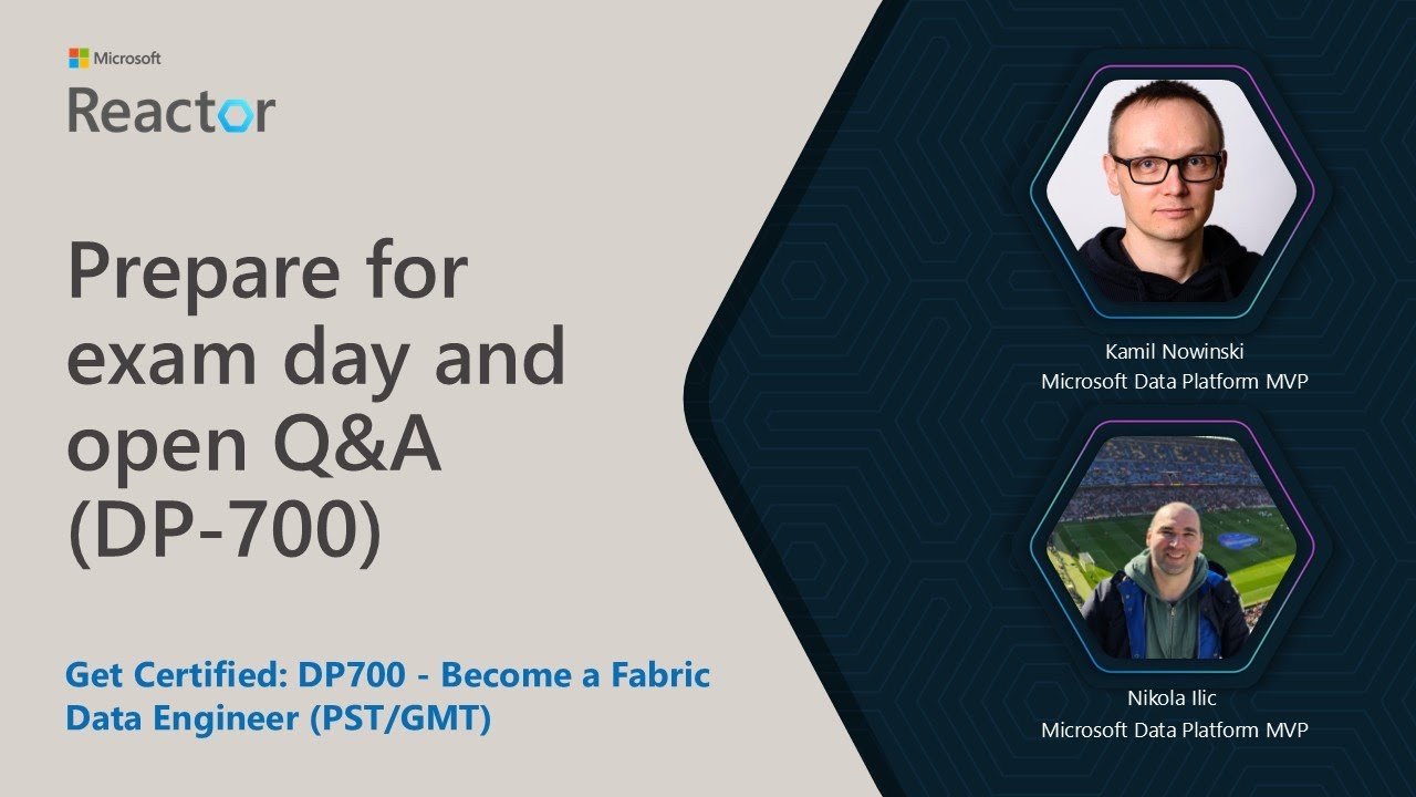 Prepare for exam day and open Q&A (DP-700) - YouTube