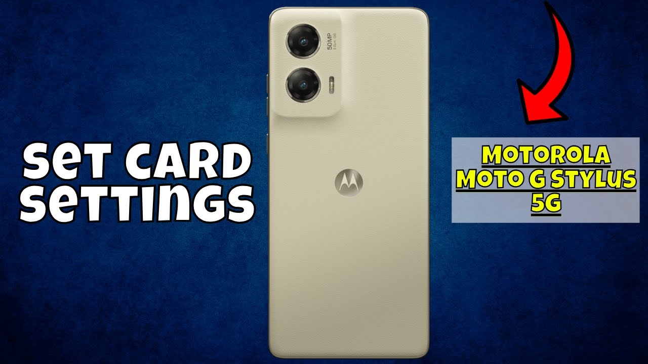 Motorola Moto G Stylus 5g Sim Card Settings || How to set card settings ...