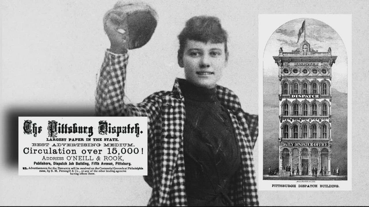 Journalist Nellie Bly begins her trip around the world in 80 days ...