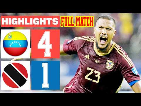 Venezuela vs Trinidad & Tobago 4-1 Highlights & All Goals 2026 🔥 Salomón Rondón Goal