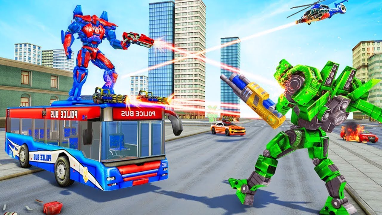 Army Bus Robot Transformer DRIVER SIMULATOR - android gameplay - YouTube
