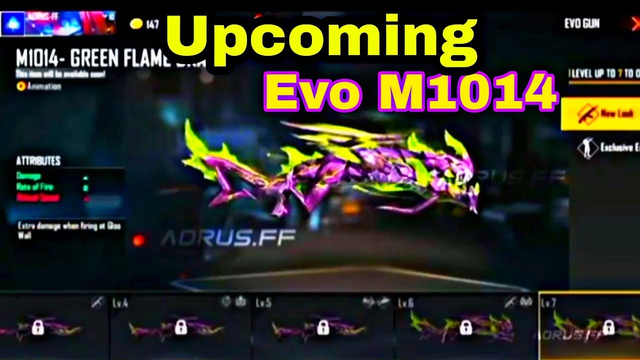 NEXT EVO M1014 GUN SKIN | NEW EVO M1014 GUN SKIN IN FREE FIRE | FREE ...