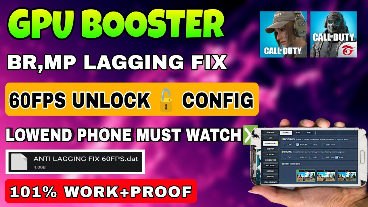 How to Fix Call Of Duty Mobile Lagging Issue and Get 60FPS Instantly 2023 | Codm Config - YouTube