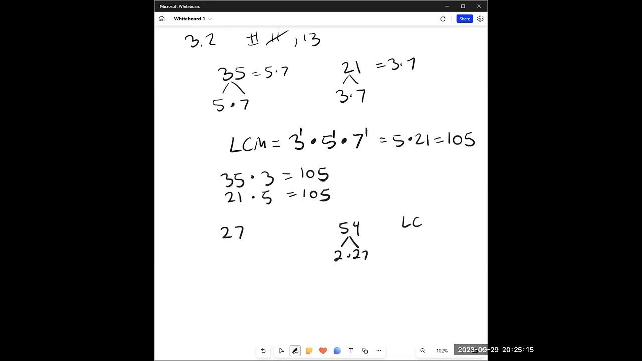 3.2 Topic 2: Find the Least Common Multiple Using Prime Factorization ...