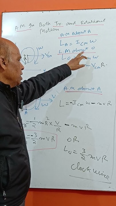 ANGULAR MOMENTUM IN BOTH LINEAR AND ROTATIONAL MOTION #students #physics #rotational_dynamics ...