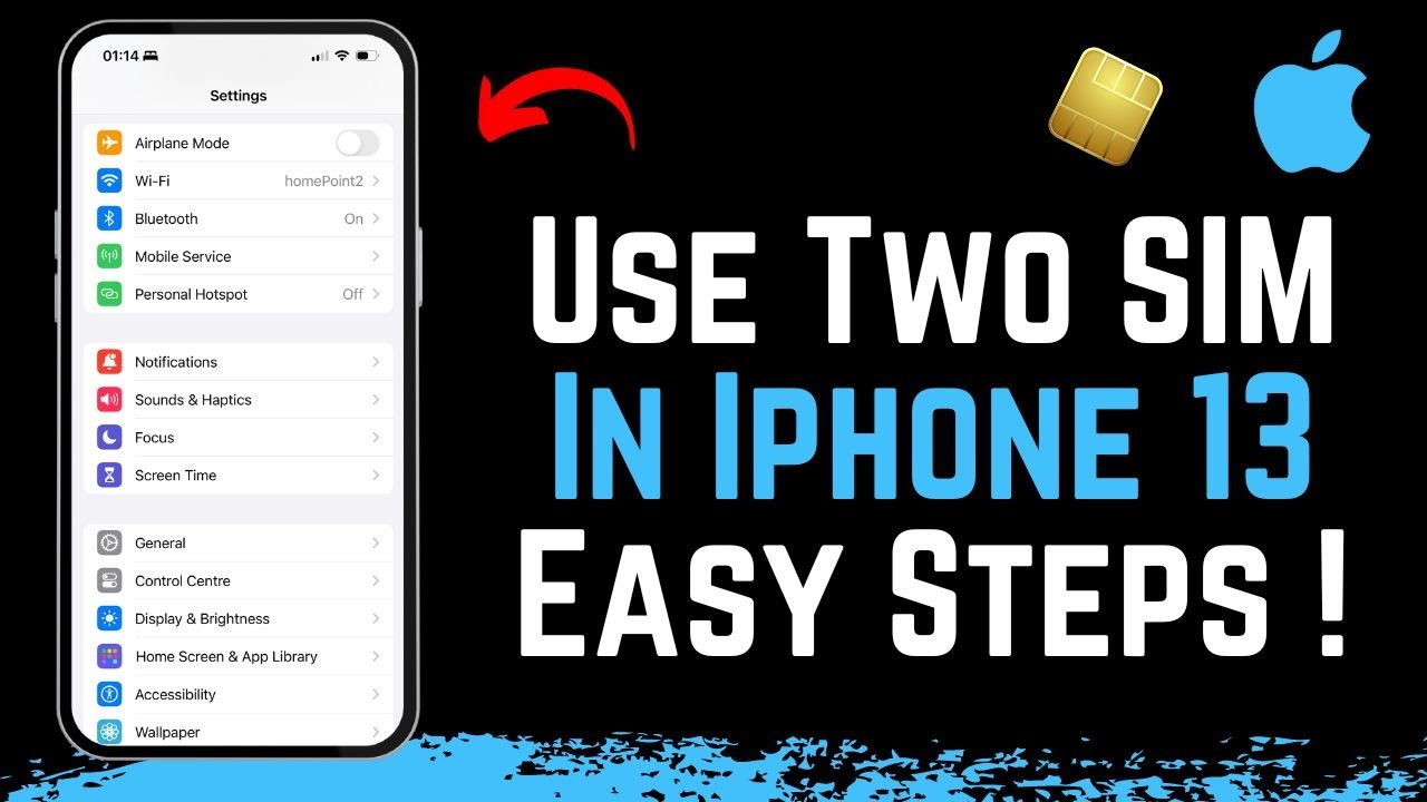 How to Use Two SIM in iPhone 13 - YouTube