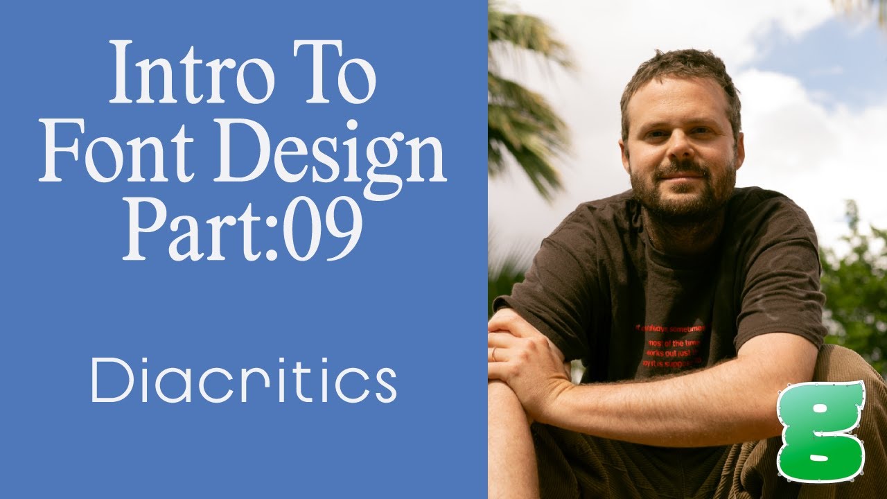 Intro to Font Design (Geometric Sans) — Part 09 Diacritics - YouTube