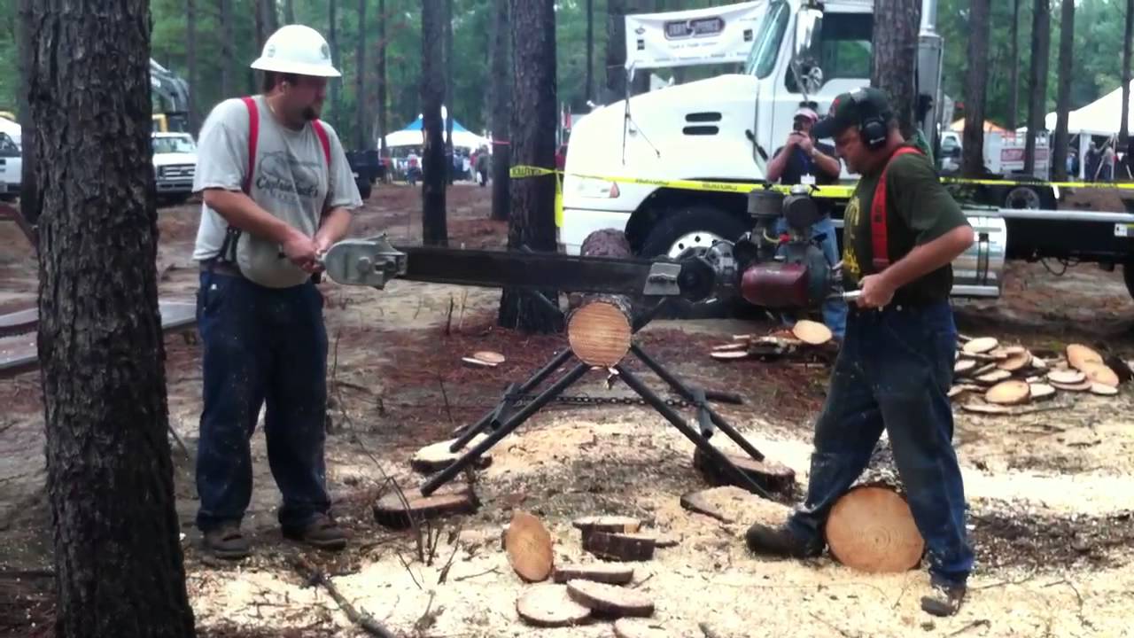 1944 Titan E Two Man Chainsaw - YouTube