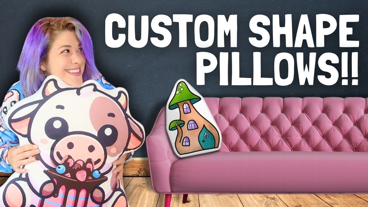 Print on Demand Custom Shaped Pillows Are Here!! - YouTube