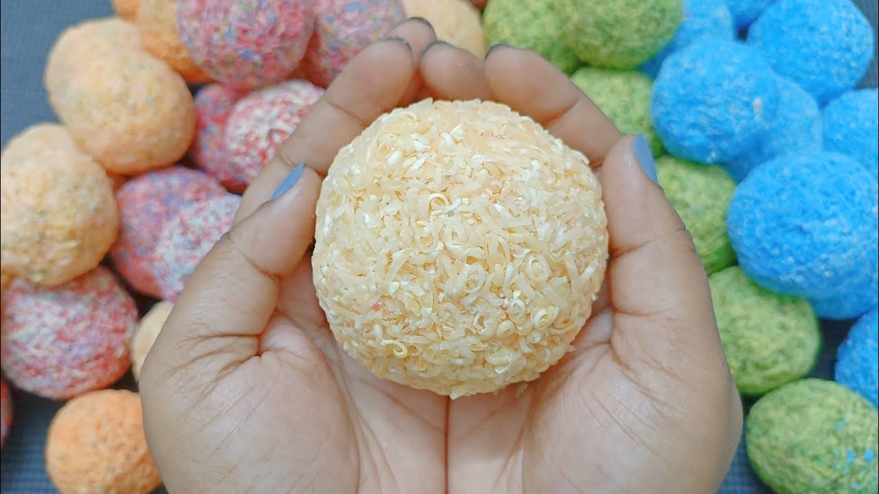 COLORFUL RECYCLED SOAP BALLS/ SOAP CRUSHING/ ODDLY SATISFYING - YouTube