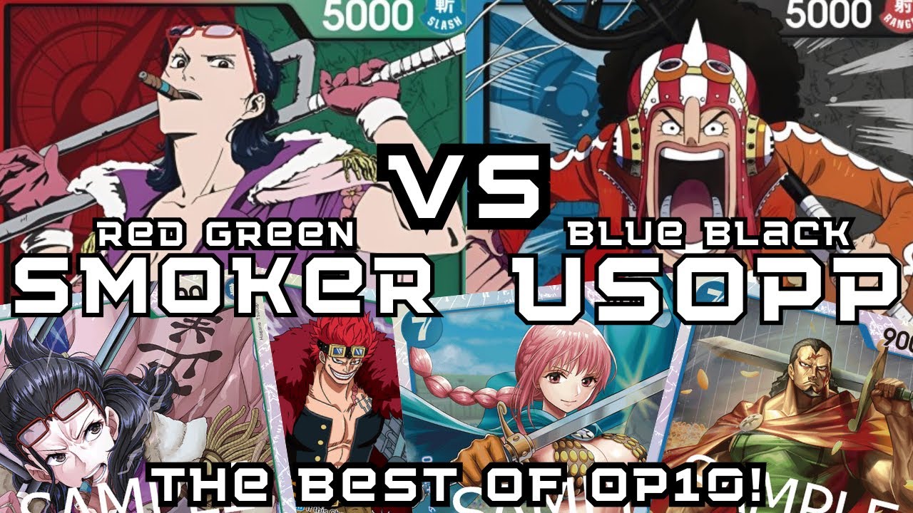 Showdown! Red Green Smoker 赤緑スモーカー VS Blue Black Usopp 青黒ウソップ | OP10 ...