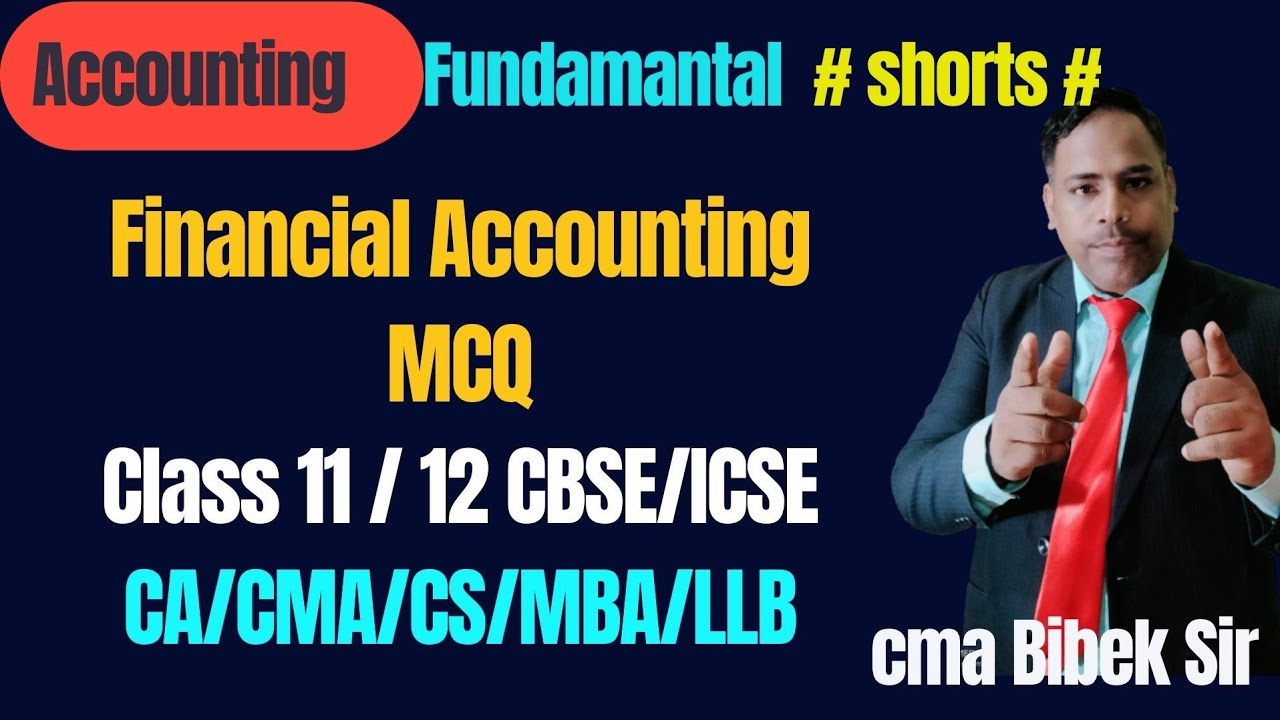 #01 | Accounts MCQ | Accounts Multiple Choice Question | Commerce MCQ ...