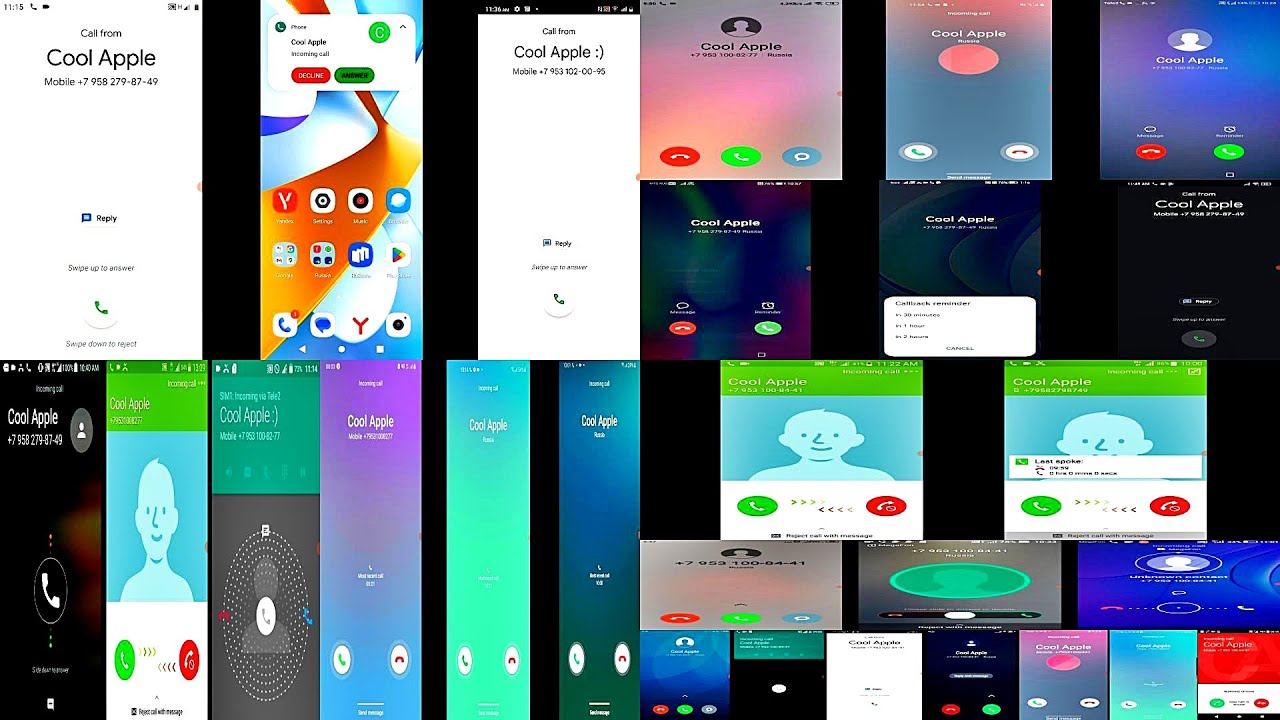 New mix screen recordings calls / Incoming Calls - YouTube