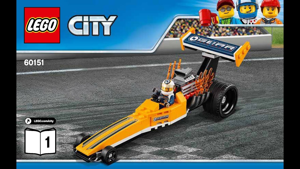 Lego Instructions 0151 City Dragster Transporter 1 3 2017 - YouTube