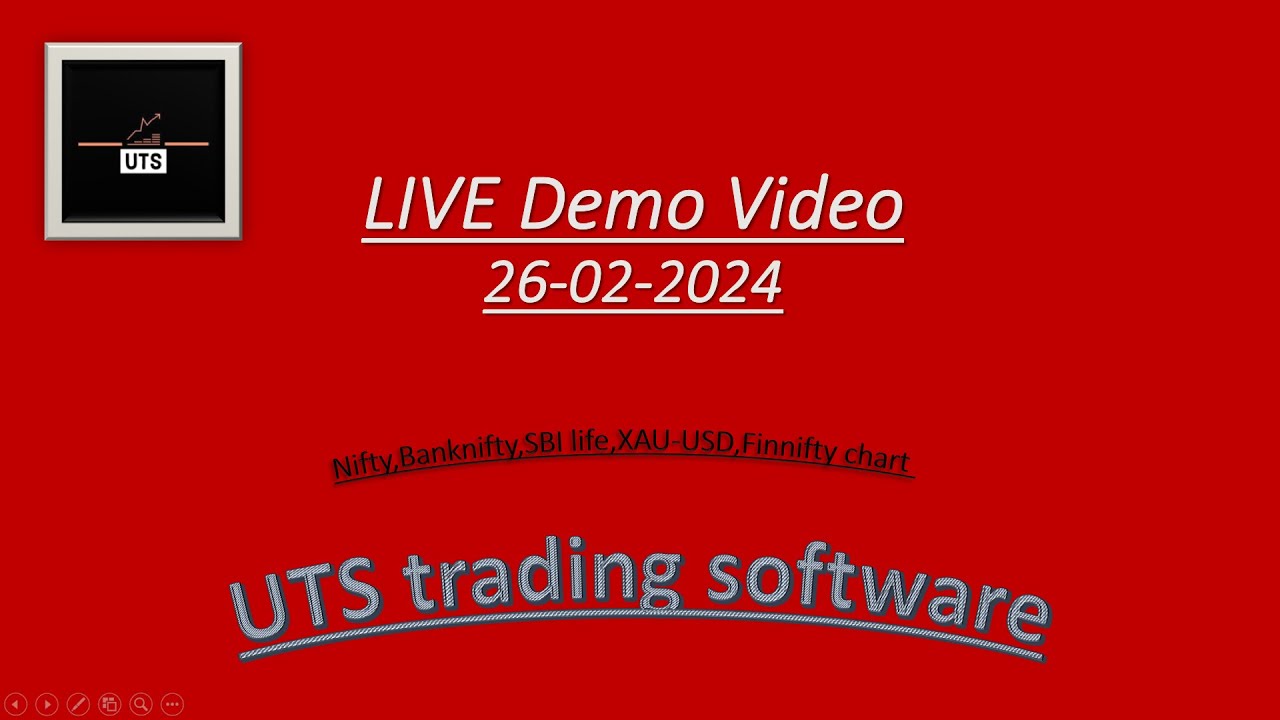 Nifty,Banknifty,SBI life,XAU-USD,Finnifty chart | UTS trading software - YouTube