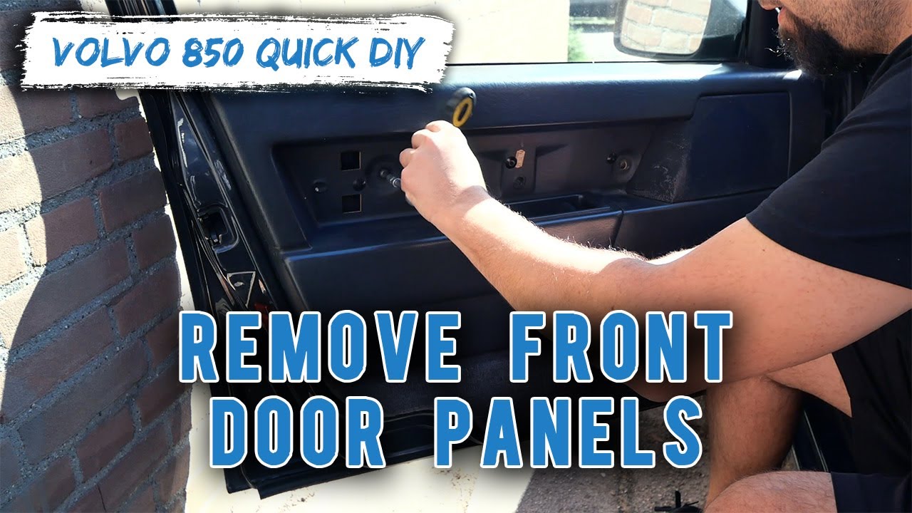 How To Remove Front Door Panels Volvo 850 QUICK DIY - YouTube