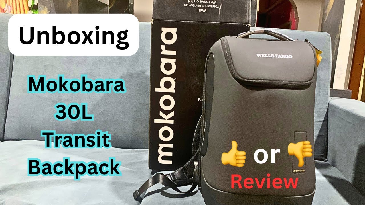 Mokobara 30l Transit Backpack Unboxing & Review | Best Backpack for Office and Travel - YouTube