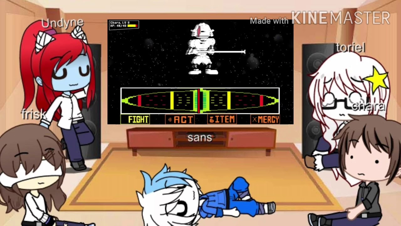 Undertale reacts to undertale ddd | papyrus genocide fight | pt 2 - YouTube