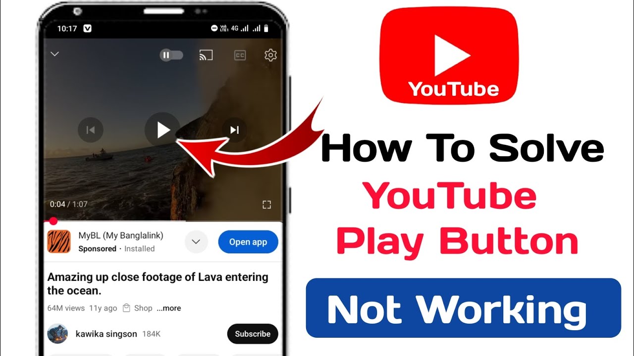 How To Solve Youtube Play Button Not Working Problem 2024 Youtube Play Button Problem Solve