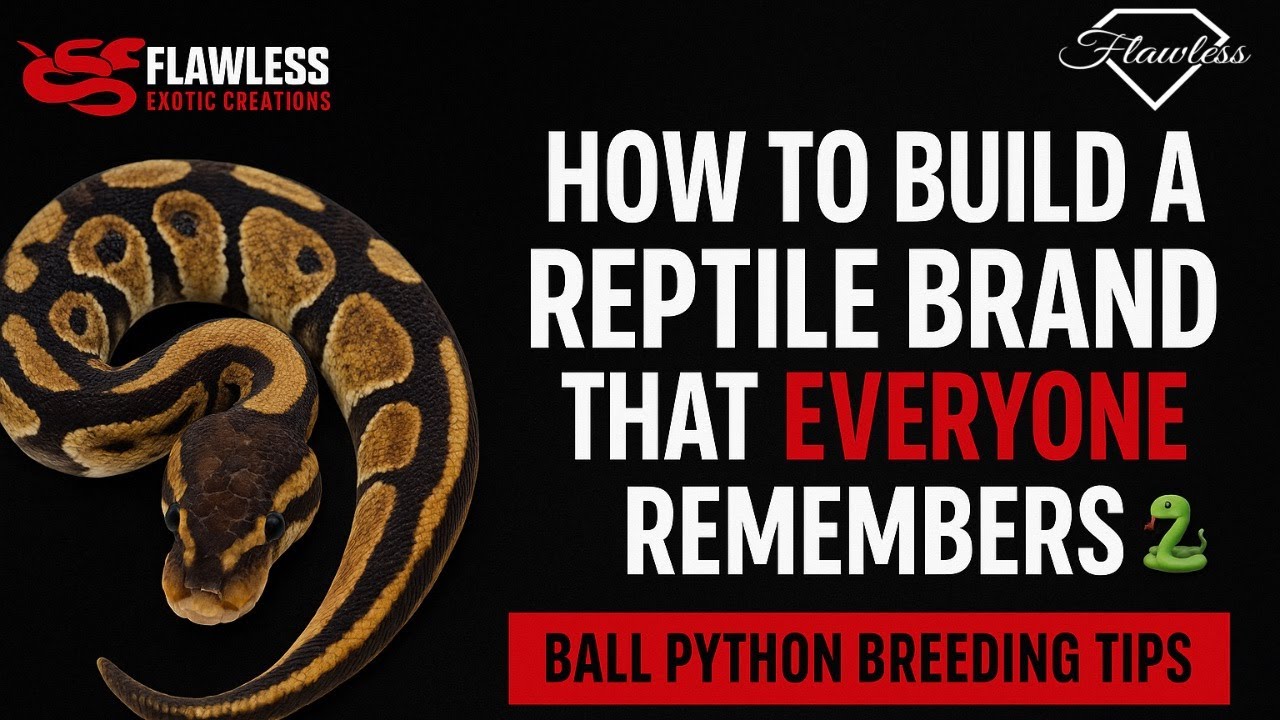 How to Build a Reptile Brand That Everyone Remembers 🐍 | Ball Python ...