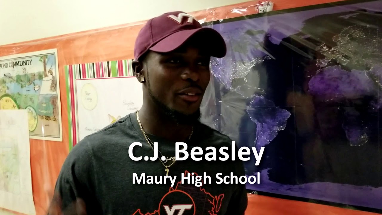 C/O 2020 Maury RB C.J. Beasley commits to VT - YouTube
