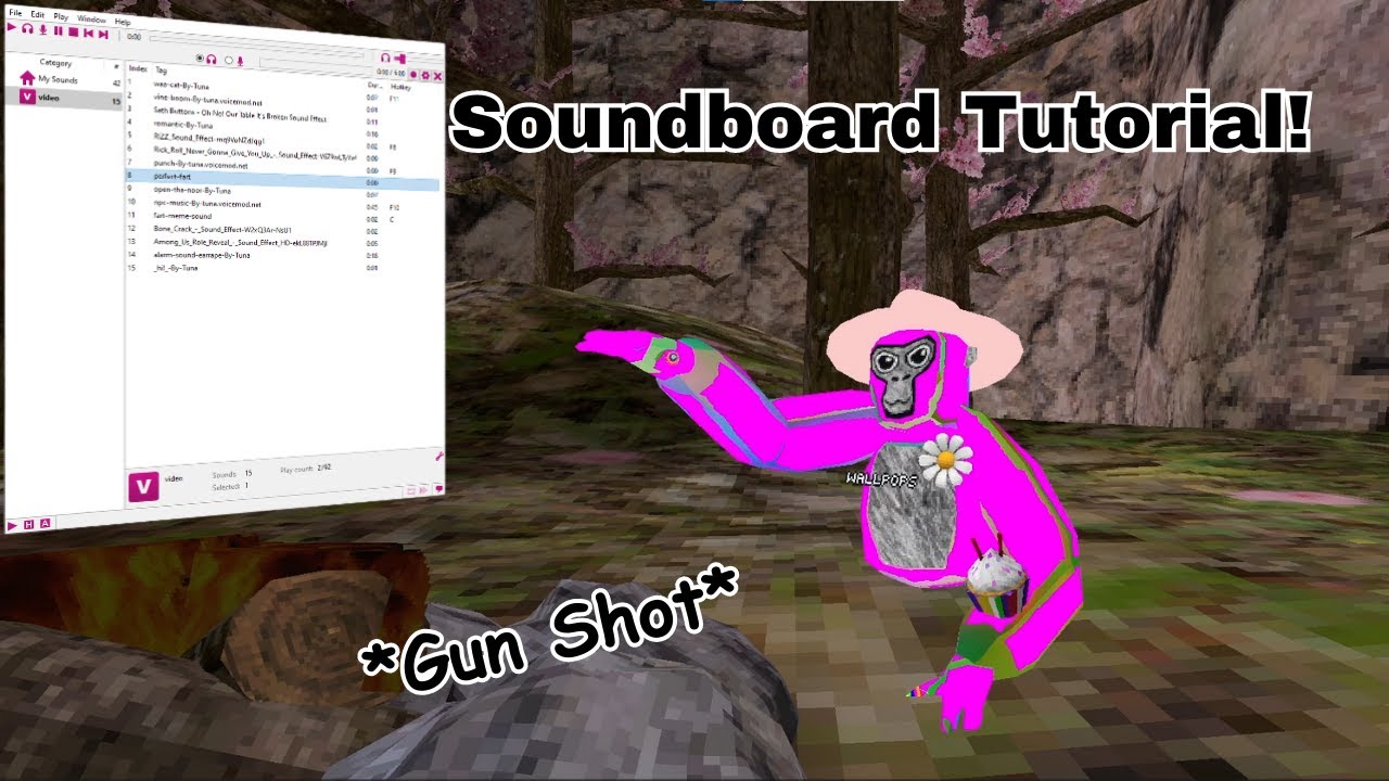 Soundboard Tutorial for Gorilla Tag! (Key binds And More!) - YouTube