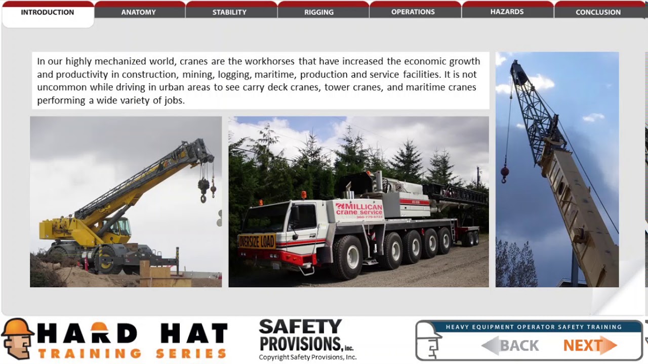 Carry Deck Crane - Operator Safety (OSHA) - YouTube